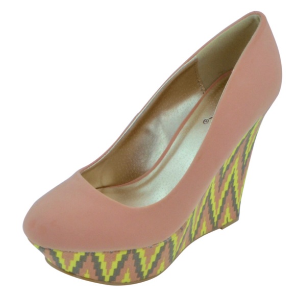 Qupid Shoes Nib Qupid Worthy Nubuck Wedge Platform Shoe Poshmark